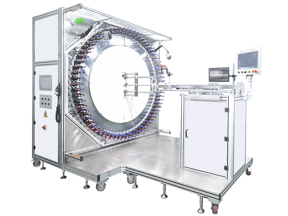 HORIZONTAL STENT&OCCLUDER BRAIDING MACHINE MB-144A1WZ - MB Medical Braider